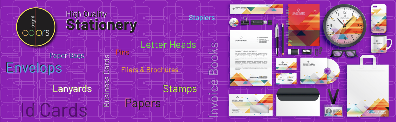 Bright Colors Stationery