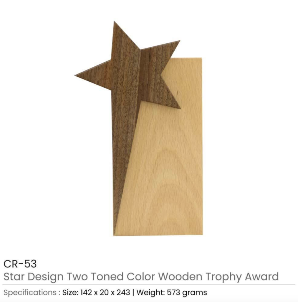 Wooden Plaques Horizontal with Box – Bright Colors Stationery